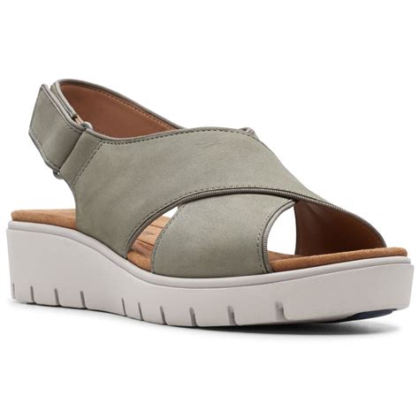 Clarks Un Karely Sun Womens Wide Fit Sandals Wedge From Charles