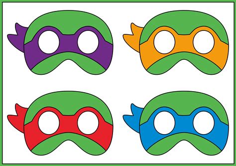 Squidoo Coloring Pages Ninja Turtles Masks 2025