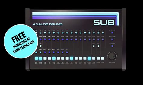 Sub Free Analog Drums Free Drum Machine Virtual Instrument Vst