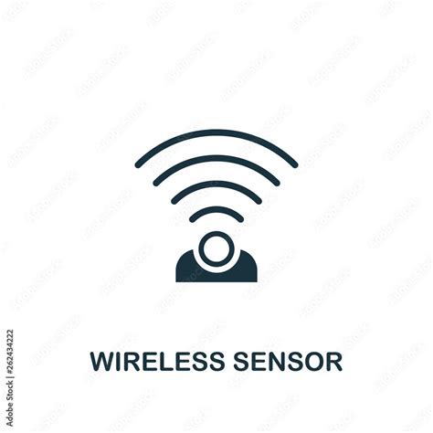 Wireless Sensor Icon Creative Element Design From Smart Home Icons Collection Pixel Perfect