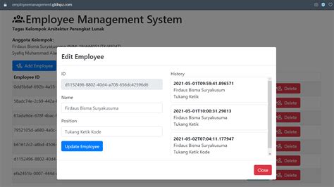 Github Gldnpz17 Employeemanagement An Assignment For Dteti Ugms Software Architecture Course