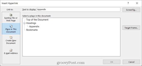 How To Link To A File Email Or Location In A Word Document