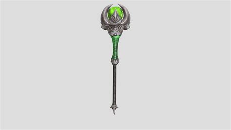 Green Staff Download Free 3d Model By Caplazavrmem Heronzavr