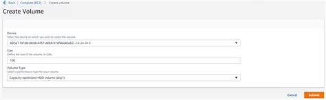 using storage volumes locally on snowball edge with aws opshub aws
