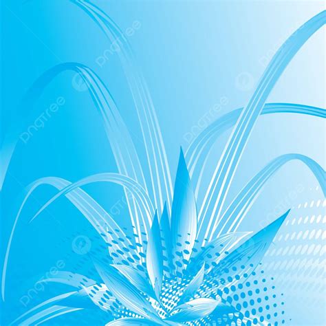 Blue Plant Background Pattern Artwork Design Vector Pattern Artwork