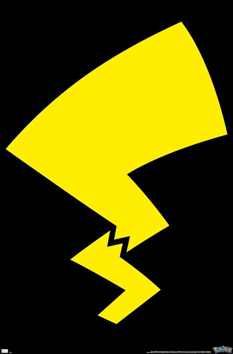 Pokemon Pikachu Minimalist Tail Wall Poster 14725 X 22375