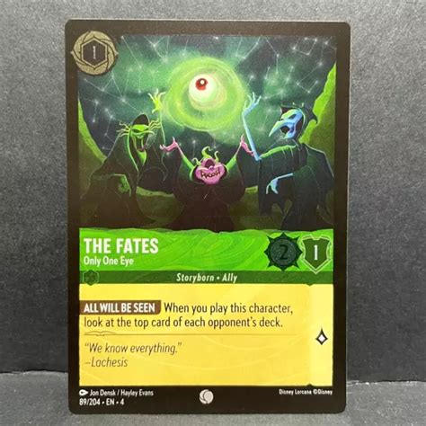 2024 Disney Lorcana Ursulas Return The Fates 89 204 Foil Comune Eur