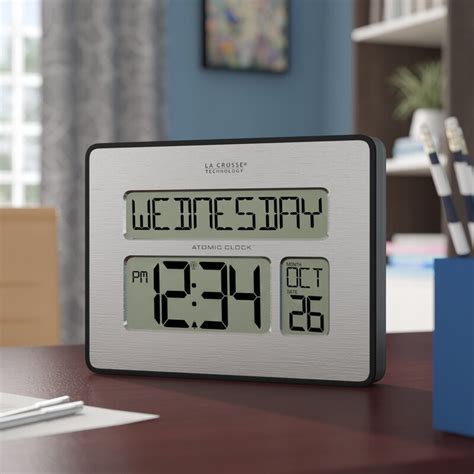 Latitude Run® Digital Atomic Calendar Clock With Backlight And Reviews