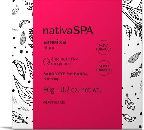 Sabonete Em Barra Nativa Spa Ameixa 90g O Boticário