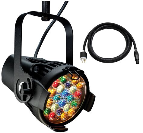 Etc Seld22l D22 Lustr Portable Led Par With Edison Plug Black
