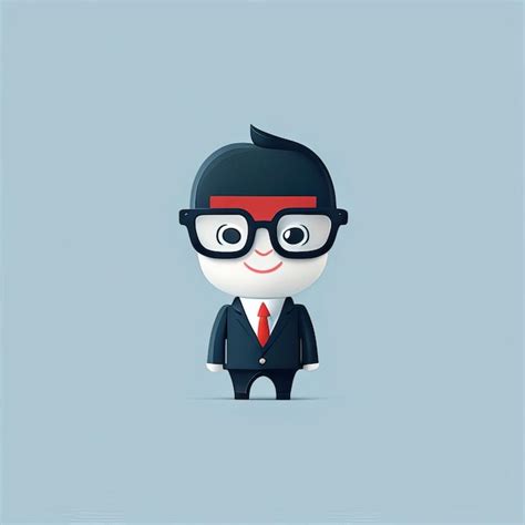 Premium Ai Image Minimalist Teacher Man Illustration