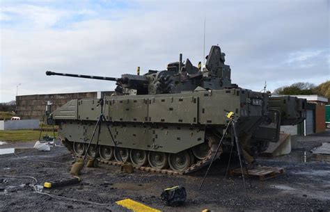British Army Showcase Ajax Firing Skills At Mod Pendine