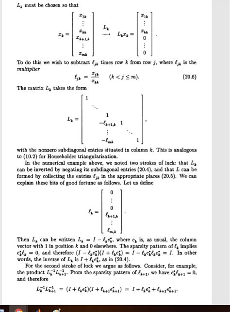 Linear Algebra Why Does L Have To Be Lower Triangular In The Lu