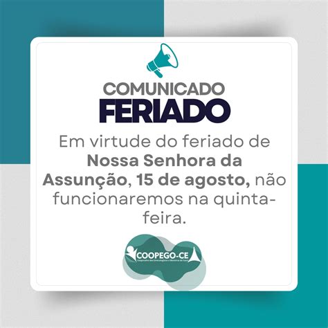 Comunicado Feriado Coopego