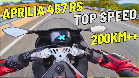 🔱 Aprilia 457 Rs Top Speed🔱world Record Youtube