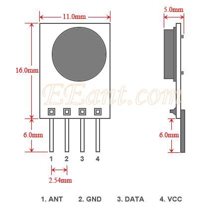 RF Transmitter Module Mhz Mhz Mhz ASK OOK Pcs Lot ET TX Componente Trasmettitore