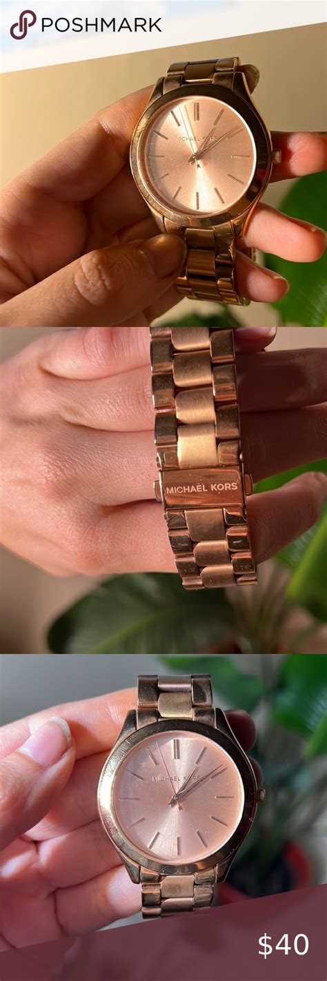 Y2k Michael Kors Rose Gold Watch Mk 3197 Michael Kors Rose Gold