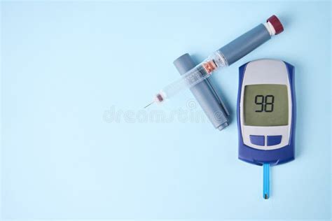 Diabetes Equipment Glucometer Insulin Syringe Injection Pen Stock