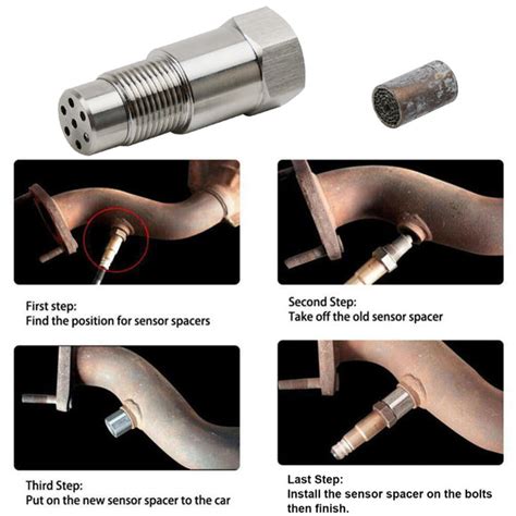 O2 Sensor 60mm Cel Check Engine Light Adapter Cel Eliminator Mini Cata