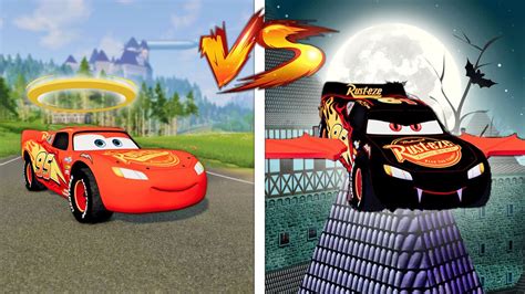 Evil Lightning Mcqueen Vs Lightning Mcqueen In Beamng Drive Youtube