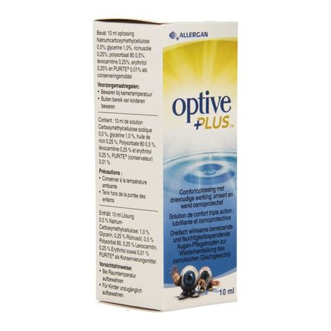 Buy Allergan Optive Plus Eye Drops 10ml Now For Only € 14 36 At Viata