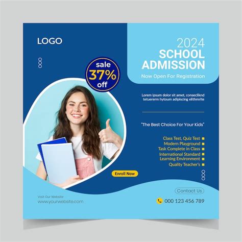 Premium Vector School Template