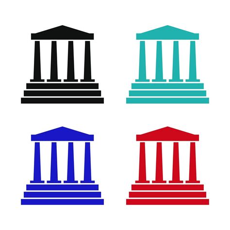 Temple Set On White Background 2148222 Vector Art At Vecteezy