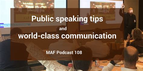 Public Speaking Tips And World Class Communication Maf108