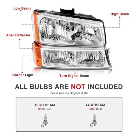 Yitamotor® 2003 2006 Chevrolet Silverado 15002500hd Chrome Housing