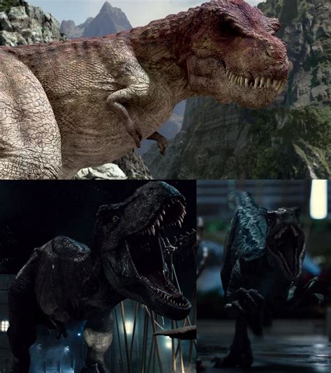 Rexy And Blue Vs One Eye By Mnstrfrc On Deviantart