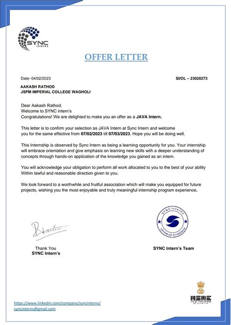 Aakash Rathod On Linkedin Syncinterns Syncinterns