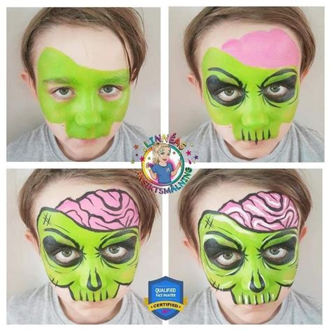 Pin By Hermine Robinson On Face Painting Easy Halloween Face Painting