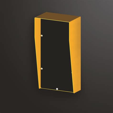 Security Design SERH3618 360X180 Mounting Plate With Rain Hood Yellow