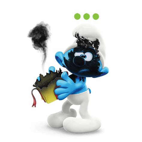 Papa Smurf Smoking