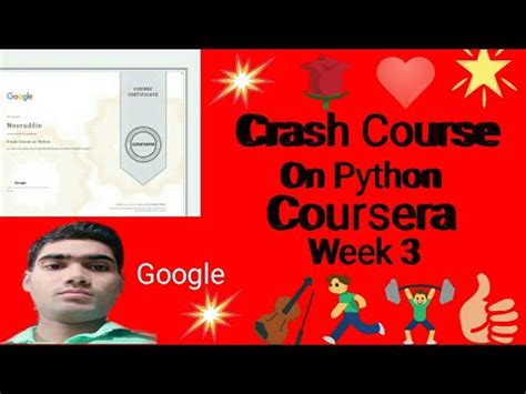 Coursera:How to learn crash course on python! Crash course on python 3rd week! 3rd week answer ...