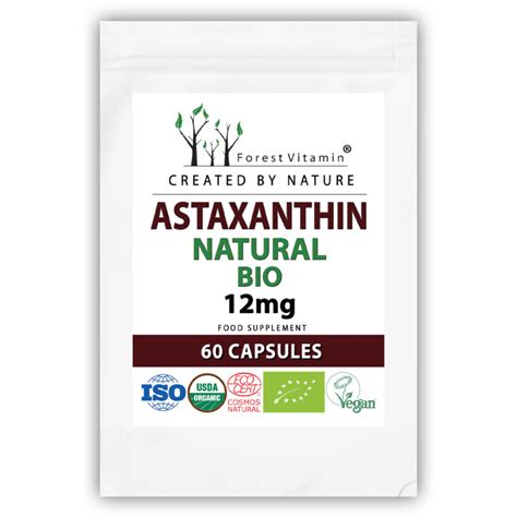 Forest Vitamin® Astaxanthin Bio Vegan 12mg 60 Oil Capsules Forest