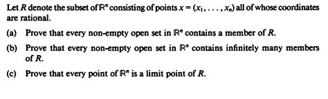 Solved Let R Denote The Subset Of R Consisting Of Points
