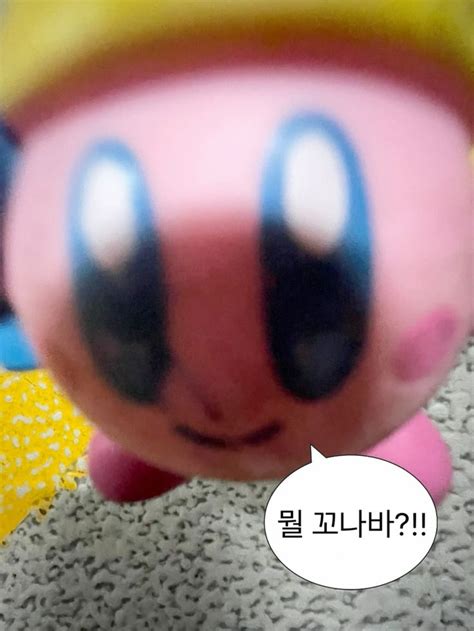 병맛짤 커비 커비 웃긴 밈 웃긴