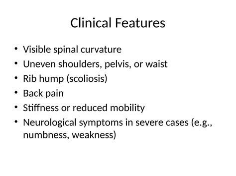 Spinal Deformities And Presentation Pptx