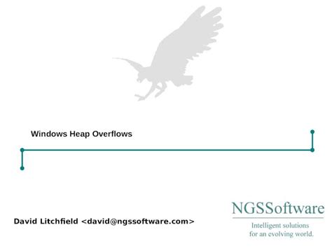 ppt windows heap overflows david litchfield windows heap overflows