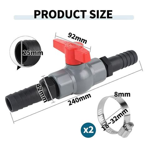 Ball Valve With Hose Connector Pvc Shut Off Valve Pool Valve 1 Inch1 14 Inch1 32mm 25mm