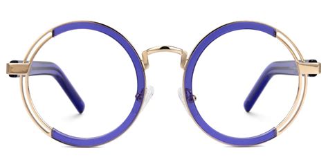 Darcila Round Purple Eyeglasses Vooglam