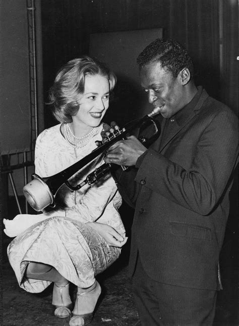 Jeanne Moreau And Miles Davis 1957 • Roldschoolcool Miles Davis