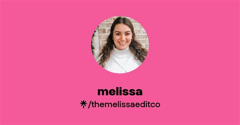 Melissa Instagram Tiktok Linktree