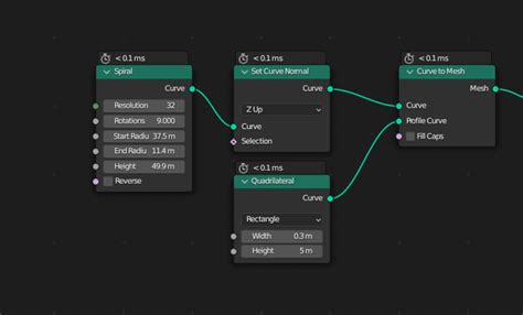 geometry nodes how to align planes to curve spiral in geonodes