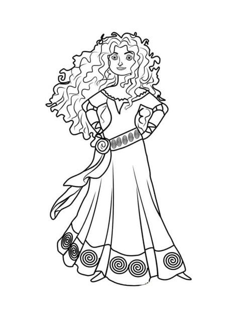 Merida Standing Coloring Page Download Print Or Color Online For Free