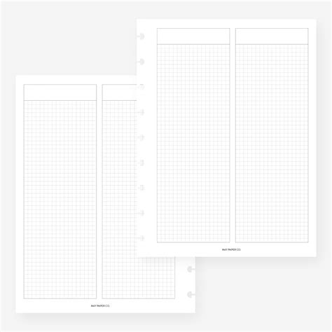 Printable Grid Vertical Split May Paper Co
