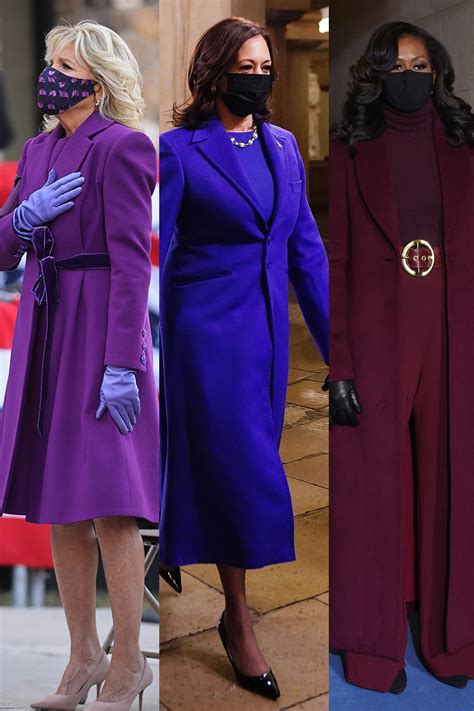Why Purple Fashion Dominated At The Biden Harris Inauguration British