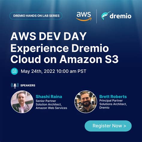 Dmitry C On Linkedin Join Dremio For A Hands On Experience Aws Dev Day