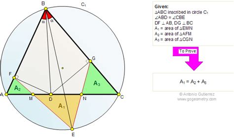 Geometry Problem 532 Triangle Circumcircle Equal Angles